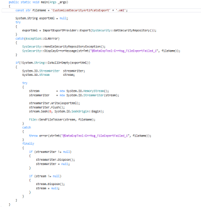 Export Customized Security data from D365FO to XML through X++ – Dynamics Vision 365