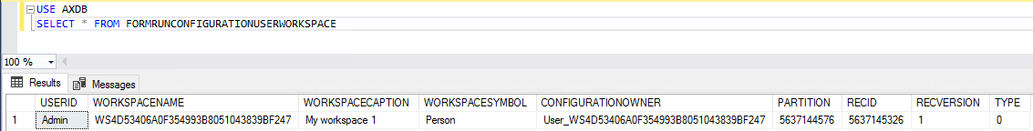 Get workspaces metadata in D365FO – Dynamics Vision 365