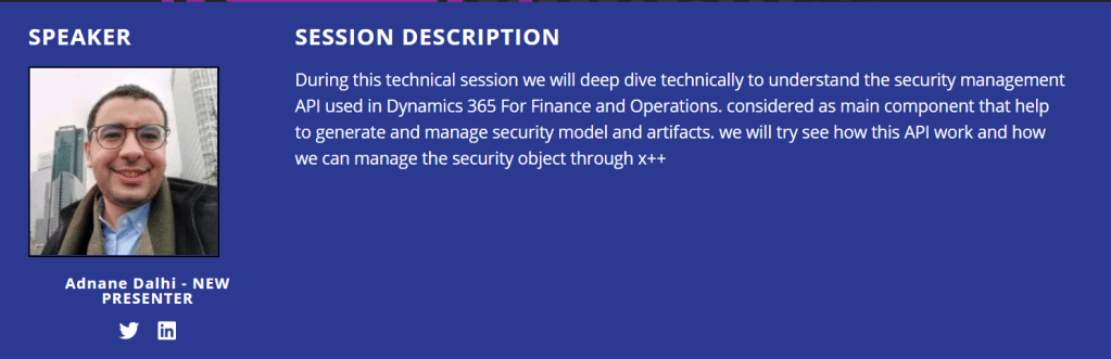 DynamicsCon : Dynamics 365 For Finance and Operations Security API ...