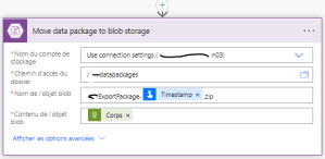 Data export via Power automate and Data management package API in ...